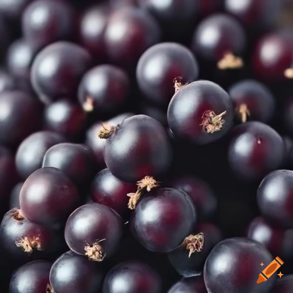 Blackcurrant fruit on Craiyon