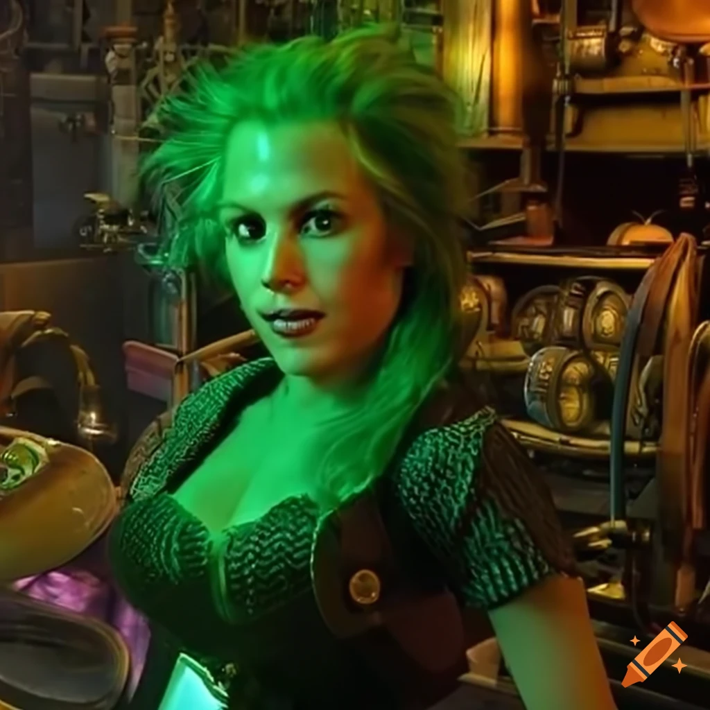 Steampunk hyper-realistic portrait