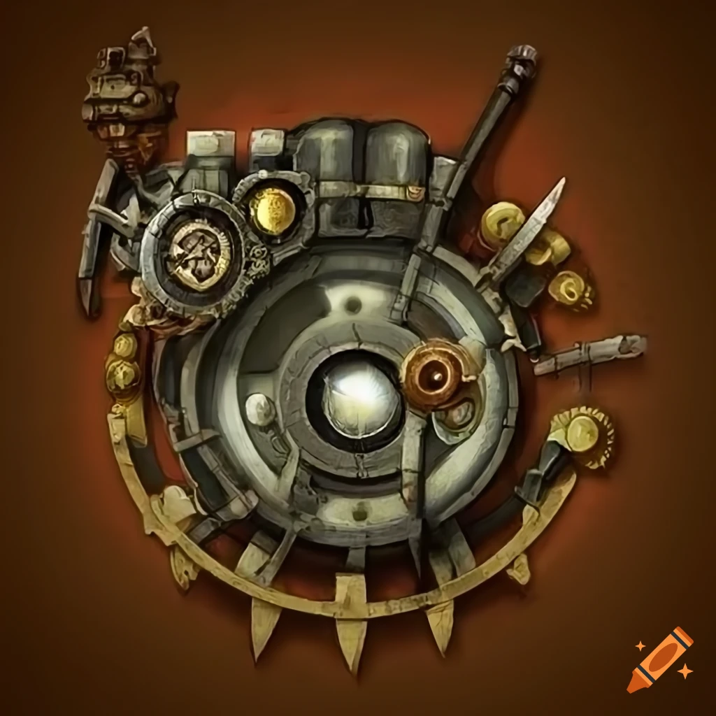 Steampunk profile picture with a touch of danger on Craiyon