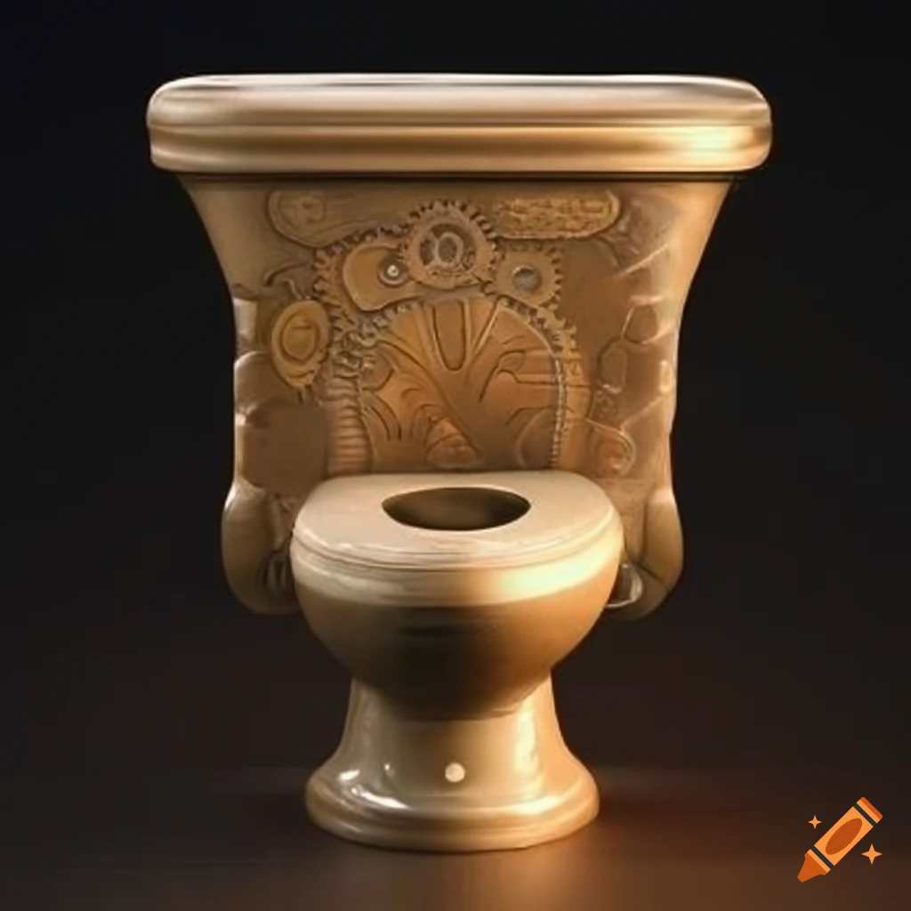 Steampunk ceramic toilet in jomon style on Craiyon