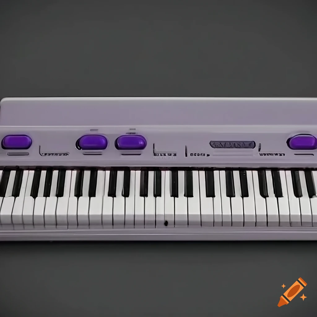 Snes with piano keyboard attachment