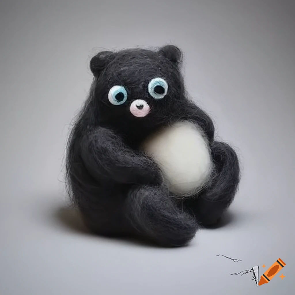 Cute felted wool candy creatures on Craiyon