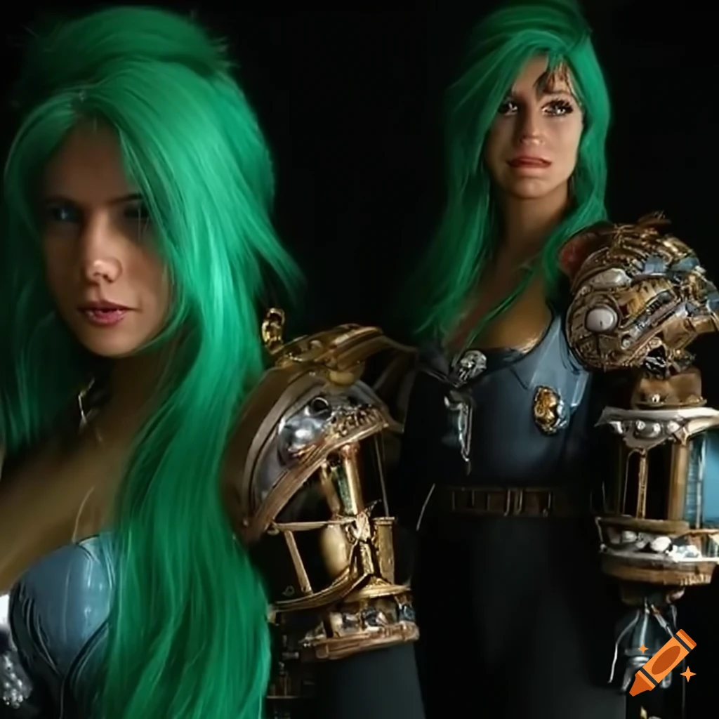 Steampunk hyper-realistic portrait on Craiyon