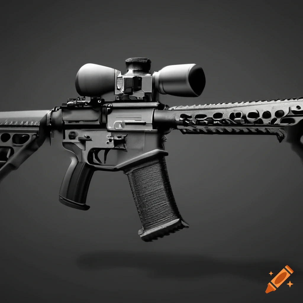 Airsoft ar-15 on Craiyon