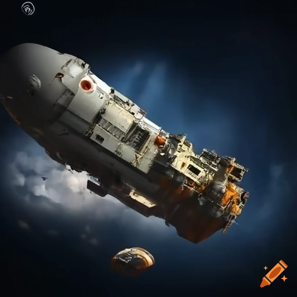 Image of a space salvage and rescue ship