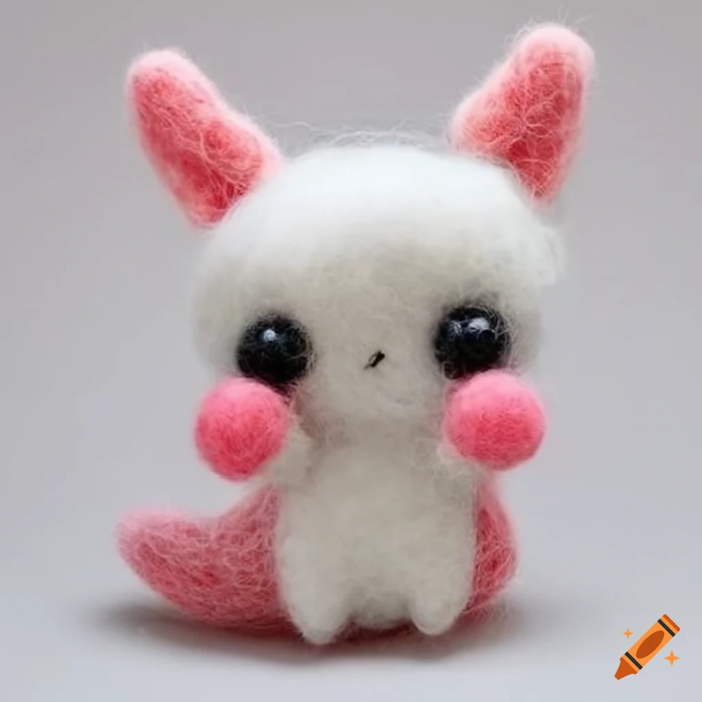 Cute candy creatures made of felted wool on Craiyon