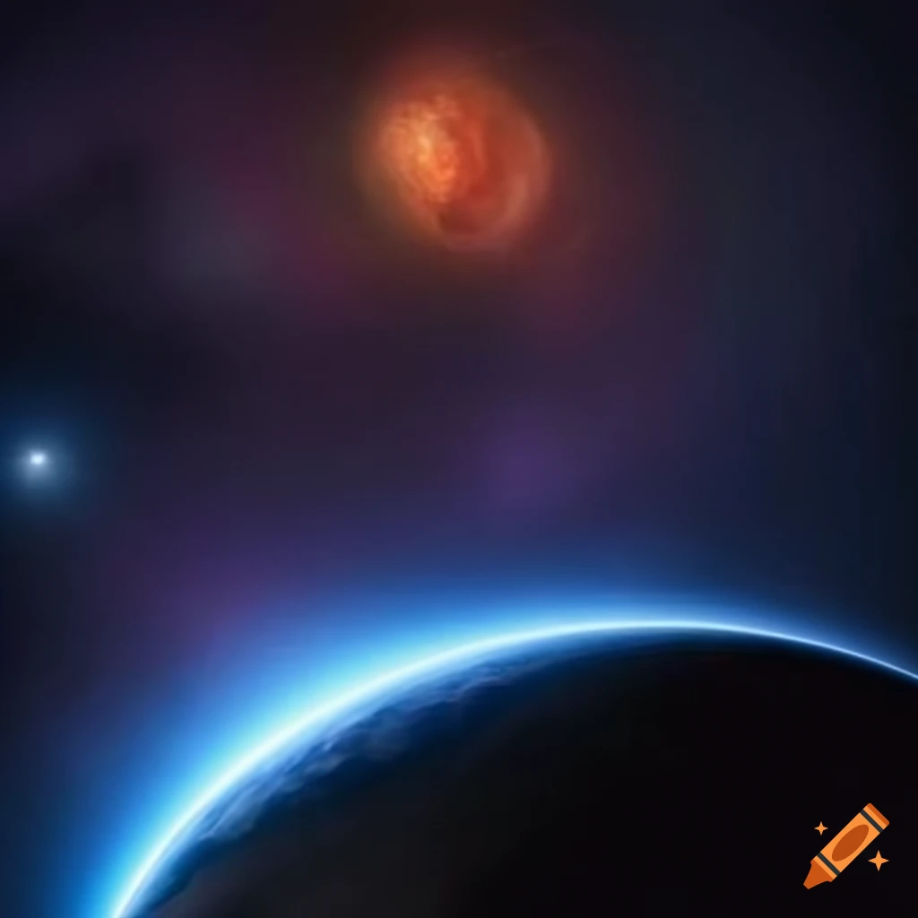 Atmosphere of a distant planet on Craiyon