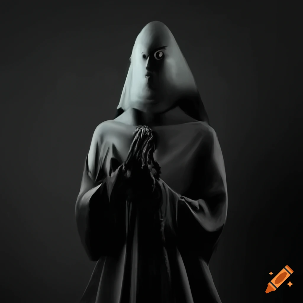 Creepy pope artwork on Craiyon