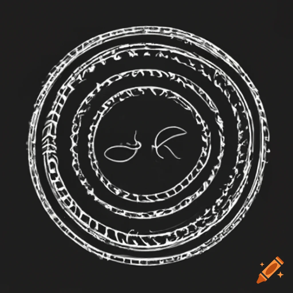 Image of a spell circle oroboros