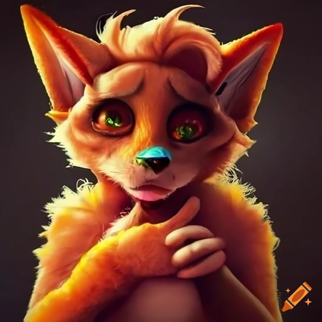 Sweet and happy male character with punk/goth style and blue jaguar ...