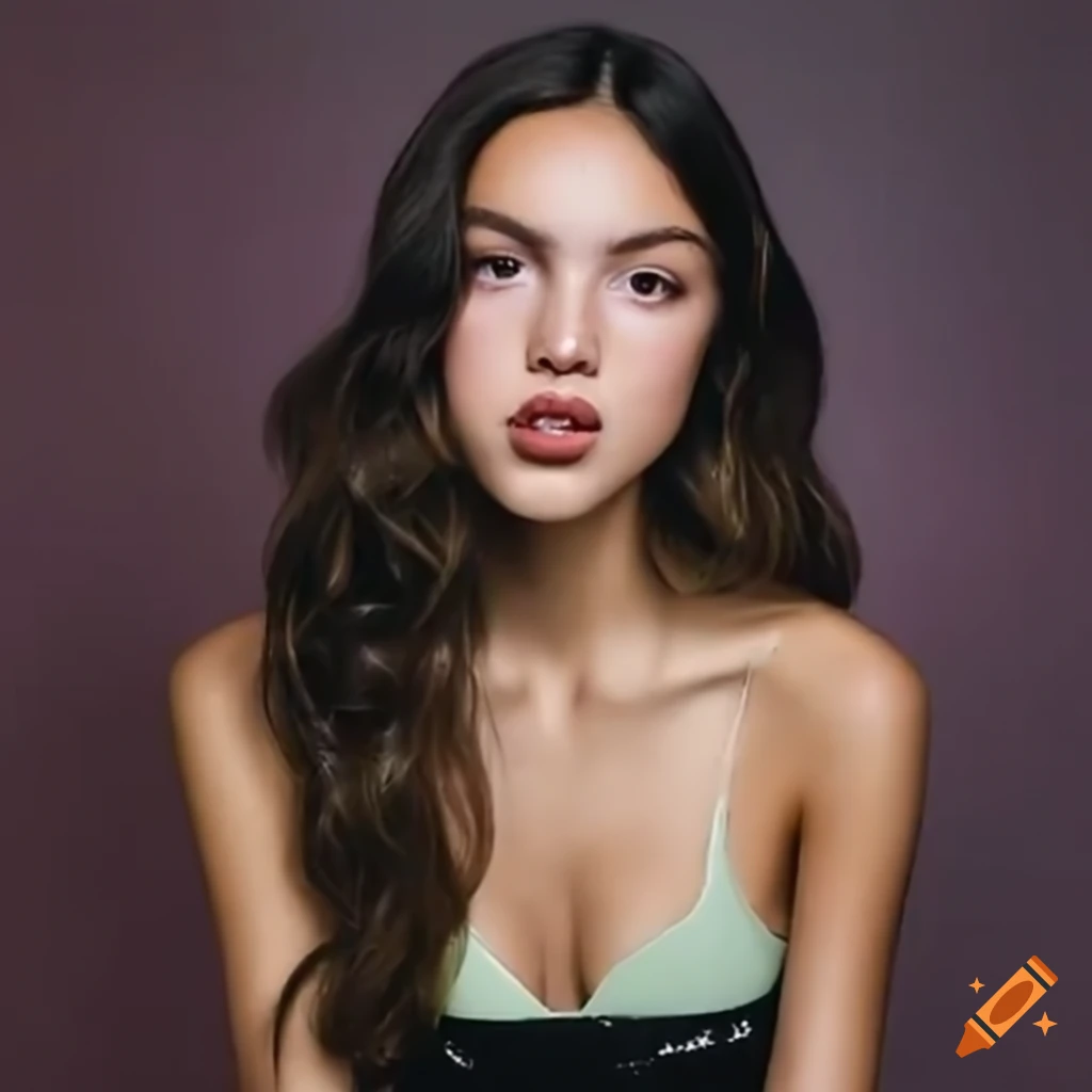 Portrait of olivia rodrigo on Craiyon