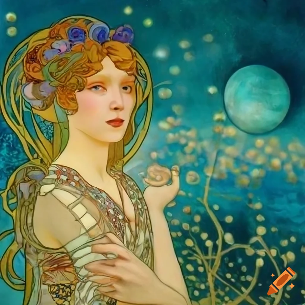 In high definition, 8k, columns, surreal planets, shaded fragments ...