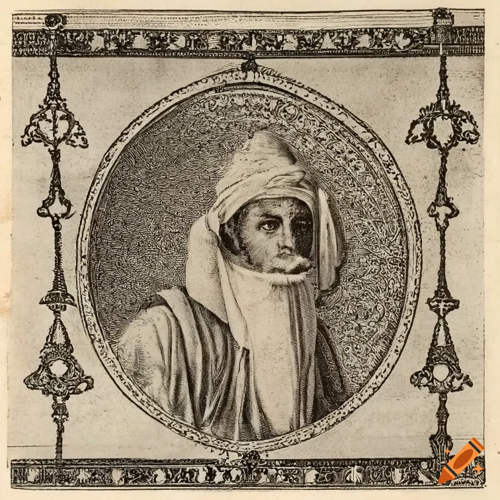 Old engraving of al-rashid of morocco on Craiyon
