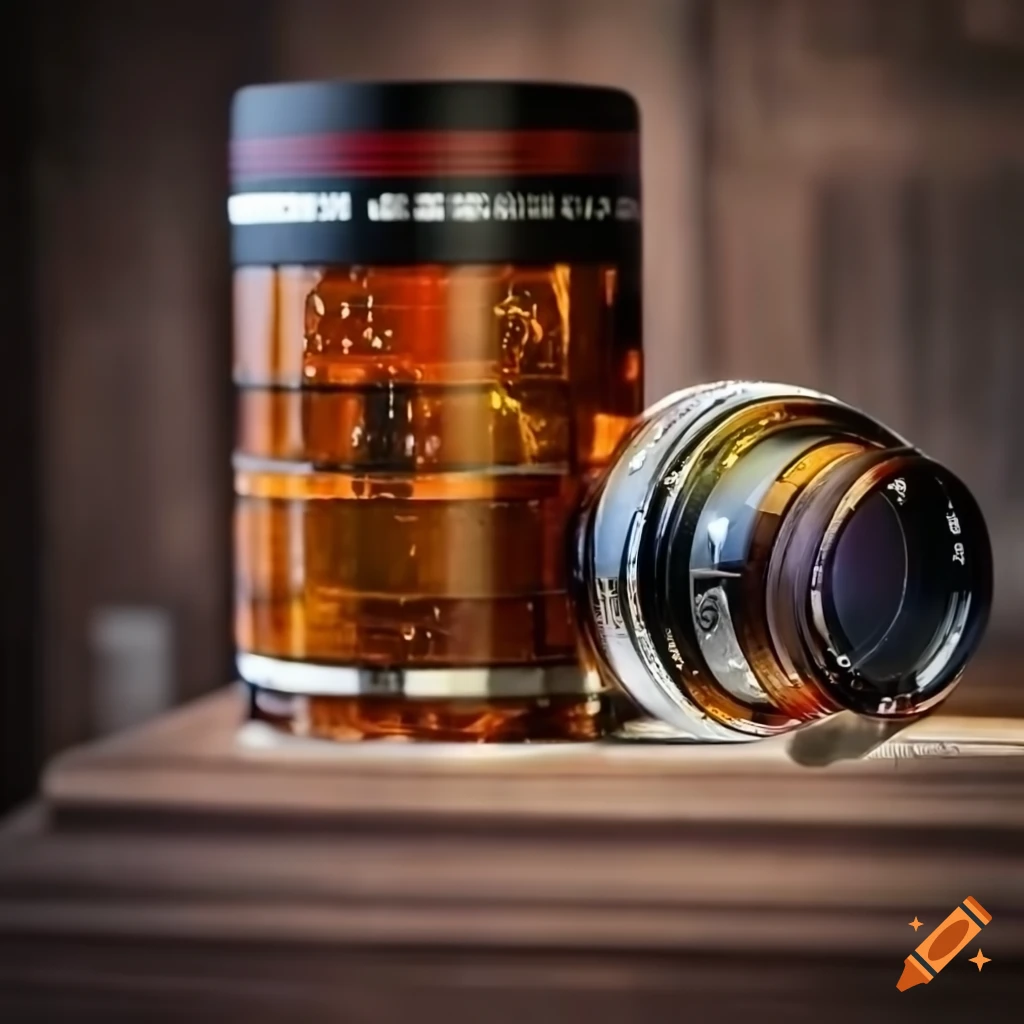 Whisky cask and glass