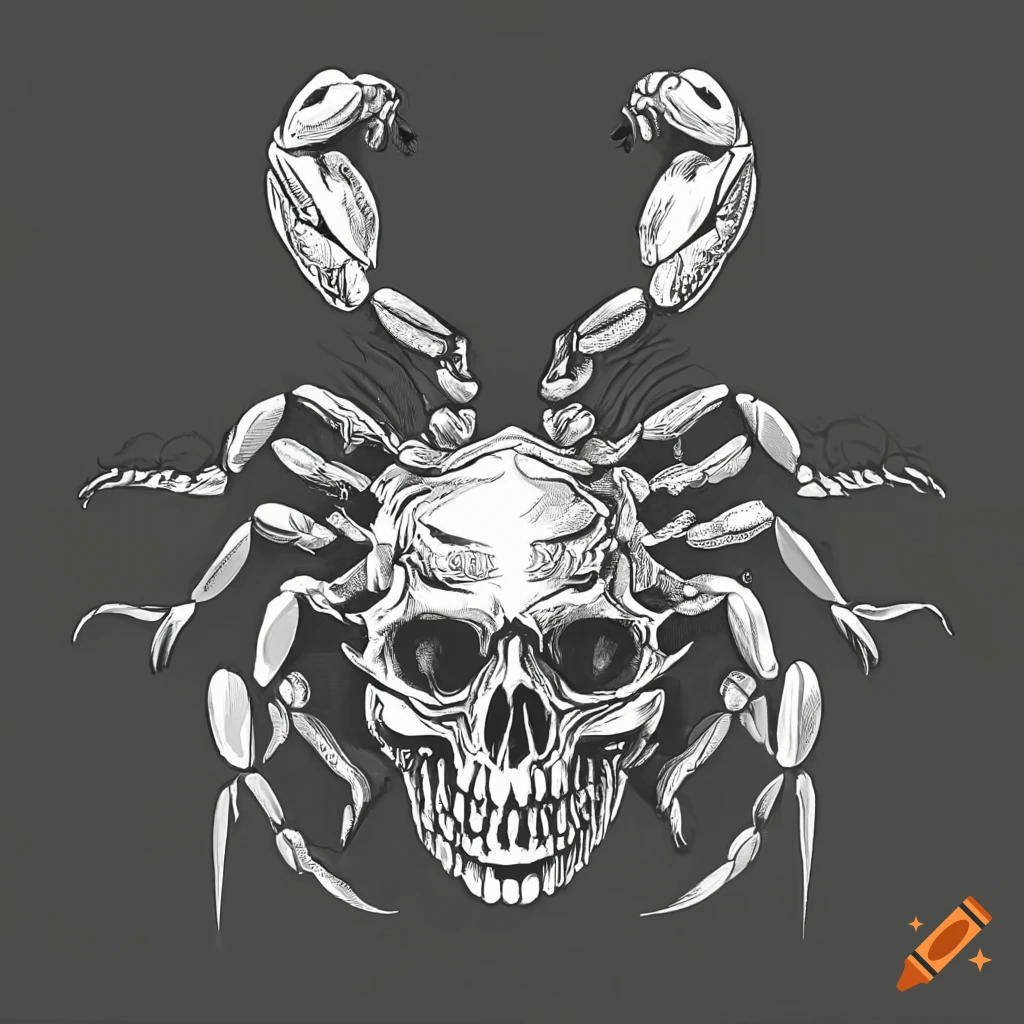 Animated scorpion smoking on Craiyon