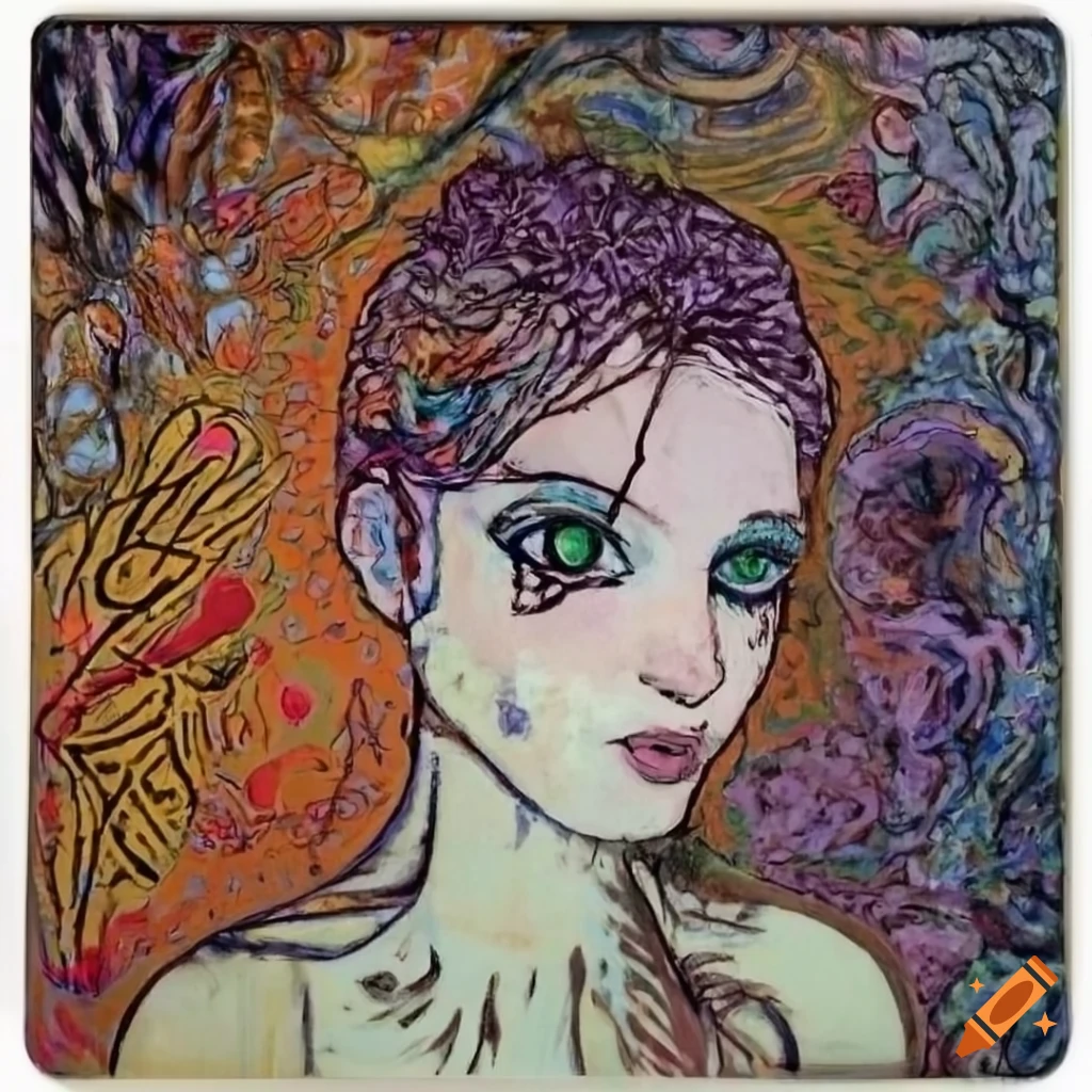 Artistic abstract work on Craiyon