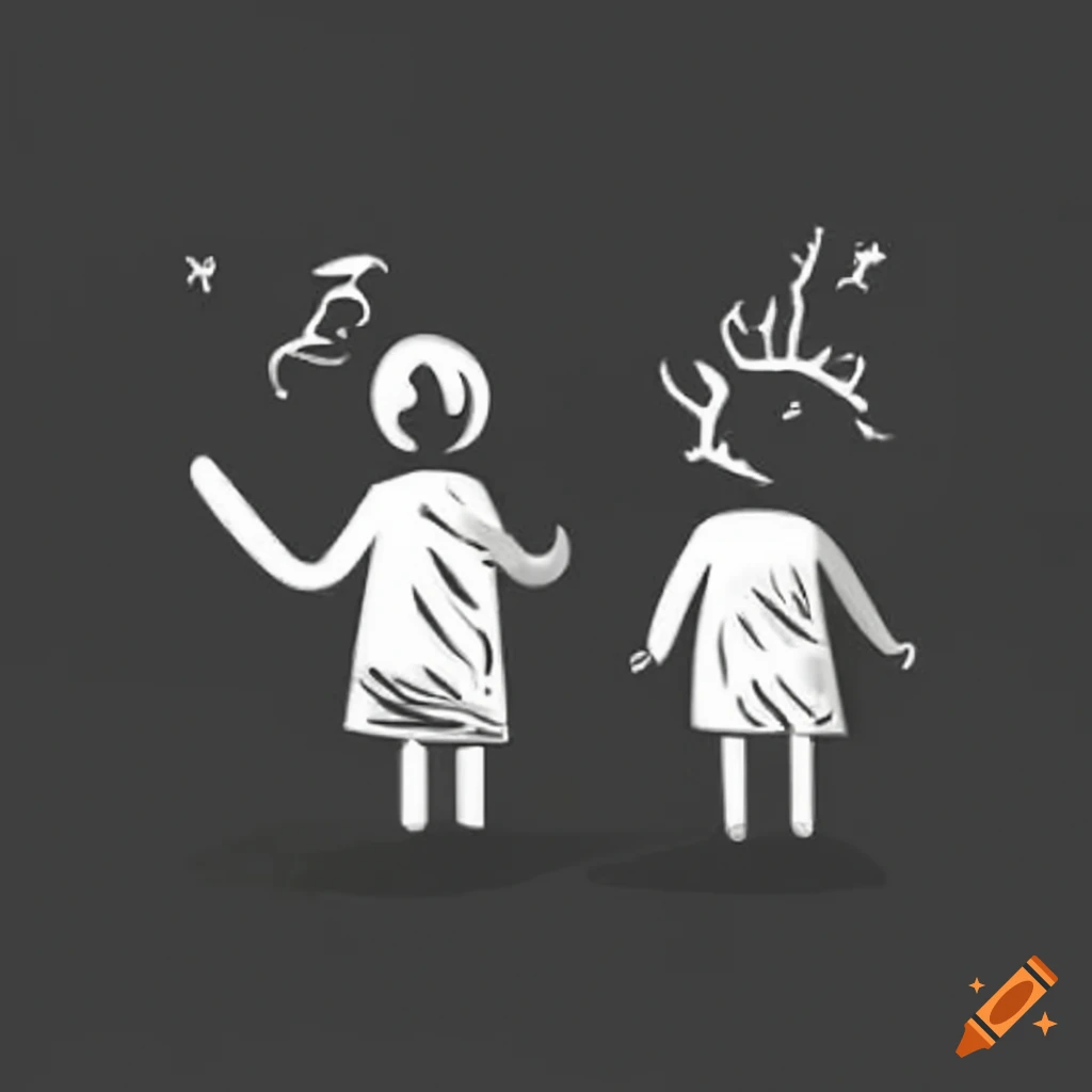 Pictogram of three kids playing and having fun