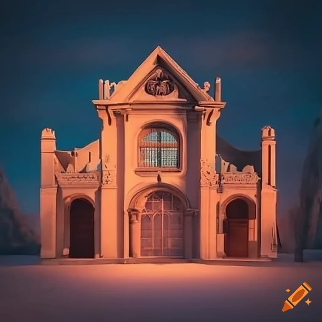 Fantasy depiction of angel and cherub houses on Craiyon