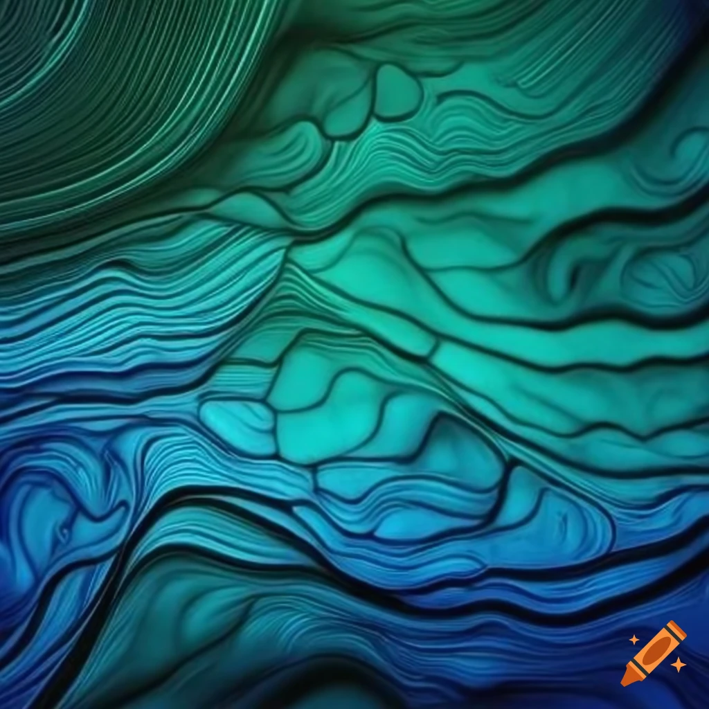 Detailed photo of water-inspired abstract pattern on Craiyon