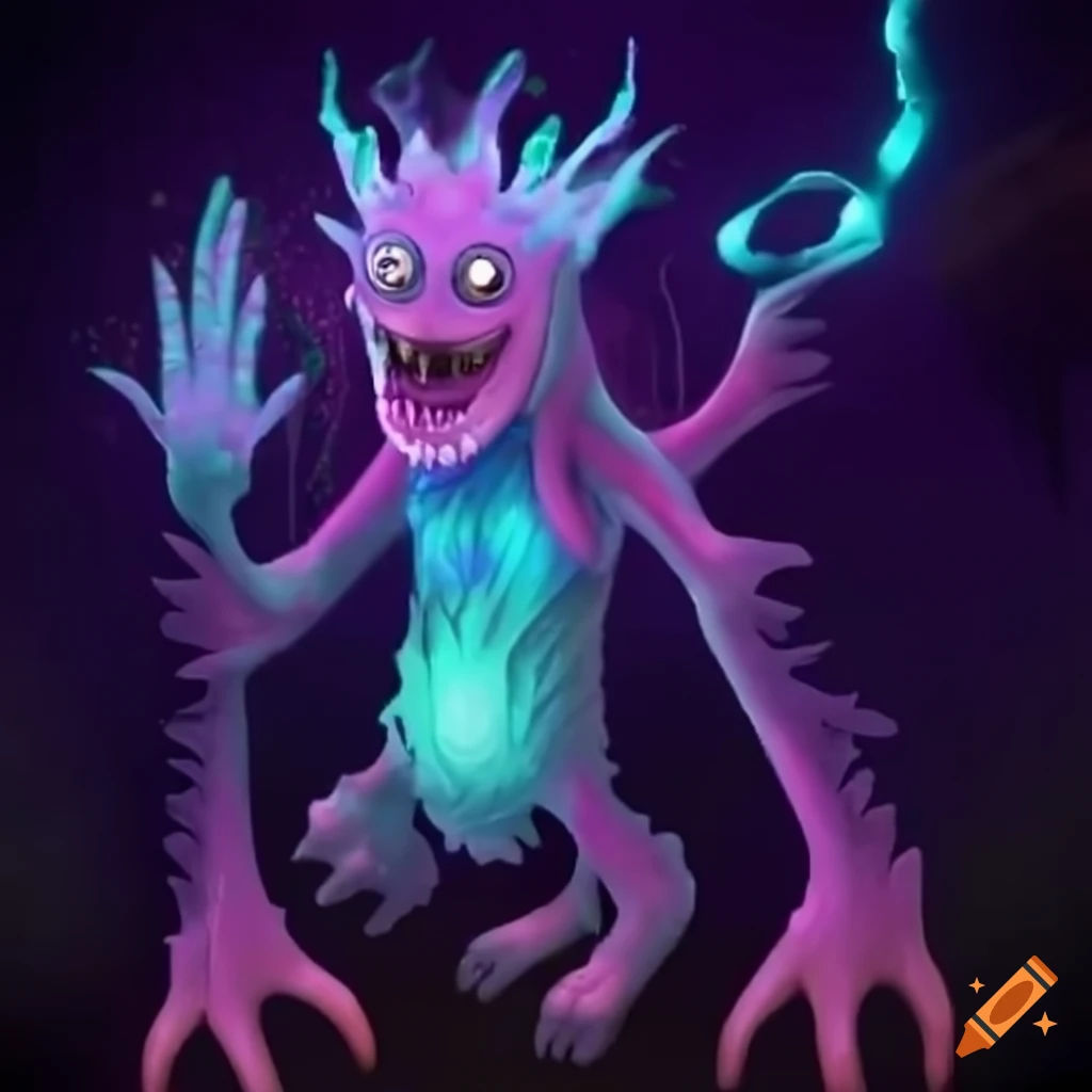 Vibrant creature from my singing monsters with plasma, poison, and ...