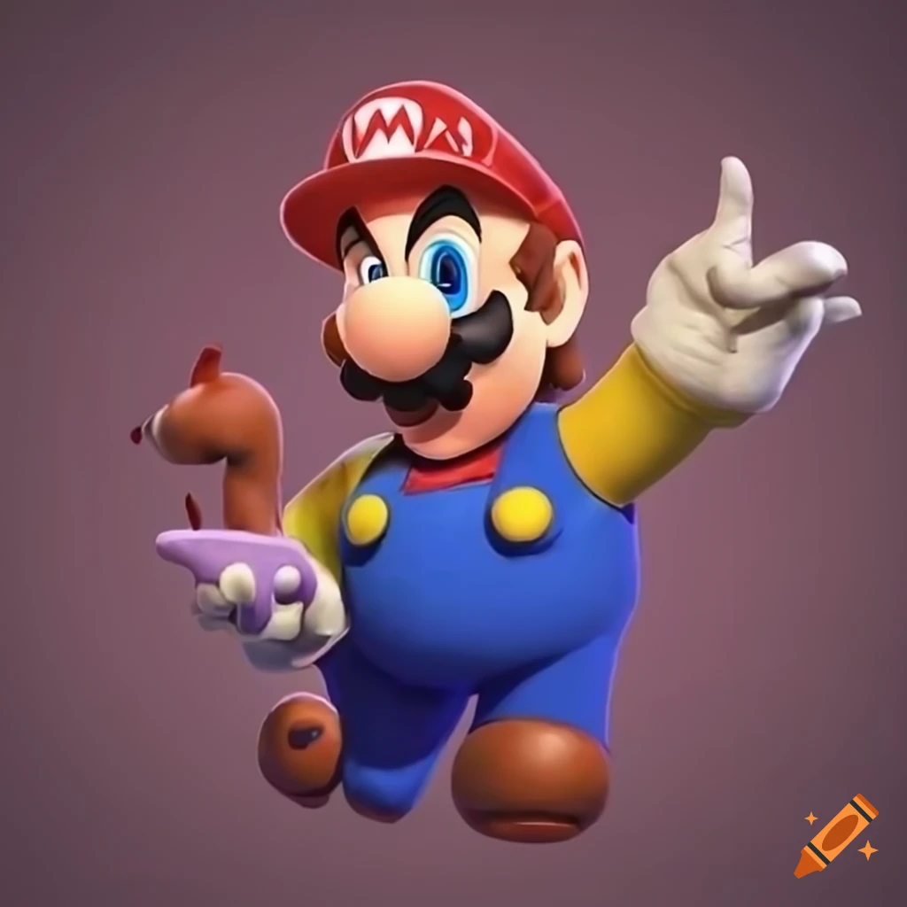 Meme of Mario on Craiyon