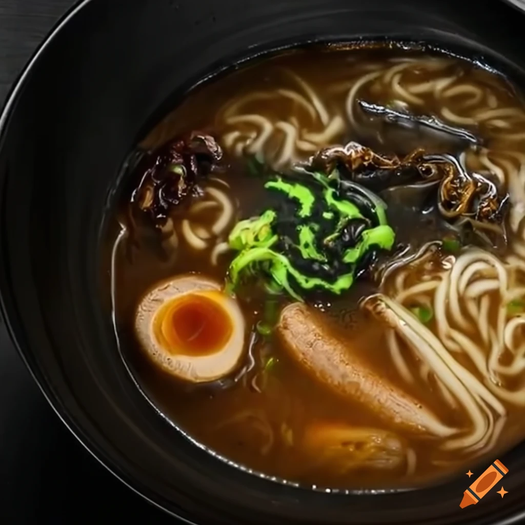 Delicious Monster Energy ramen soup on Craiyon