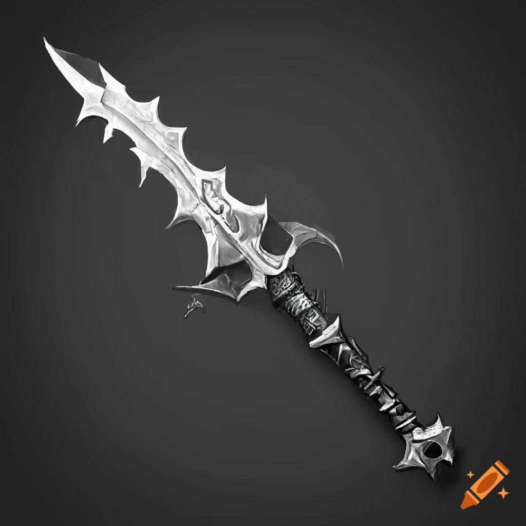 Image of a cursed weapon for dungeons and dragons on Craiyon