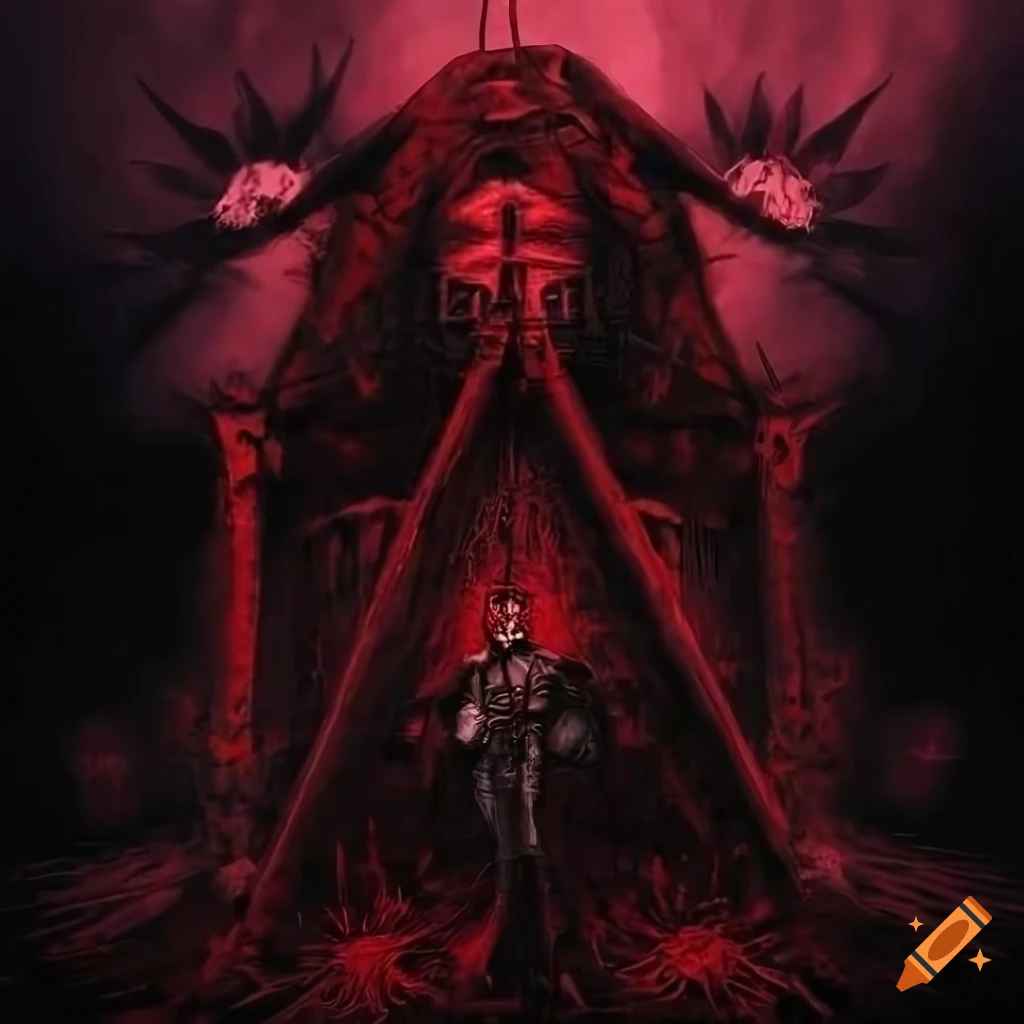 Realistic horror music album cover on Craiyon