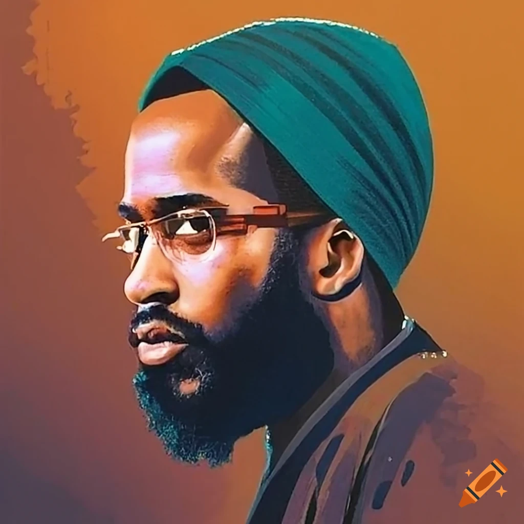 Portrait of Wyatt Djama Waraqa, an IT sysadmin on Craiyon