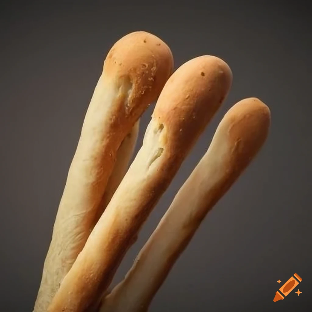 Crispy breadsticks on Craiyon