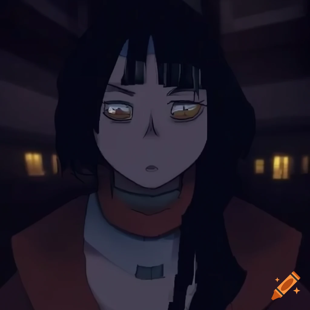 Faceless anime character with red hair on Craiyon