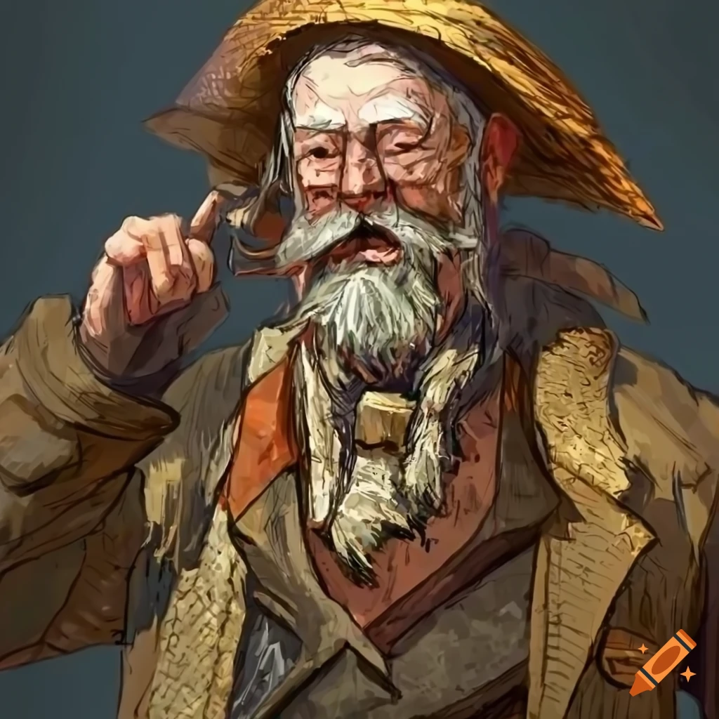 Disco Elysium style old west prospector on Craiyon