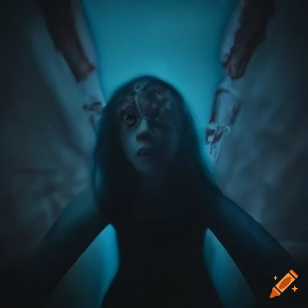 Haunting creatures in an old bedroom on Craiyon