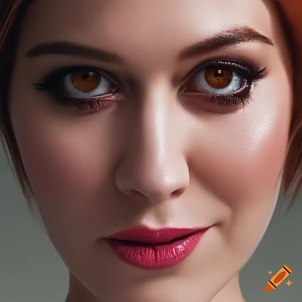 Close-up portrait of actress Mary Elizabeth Winstead on Craiyon