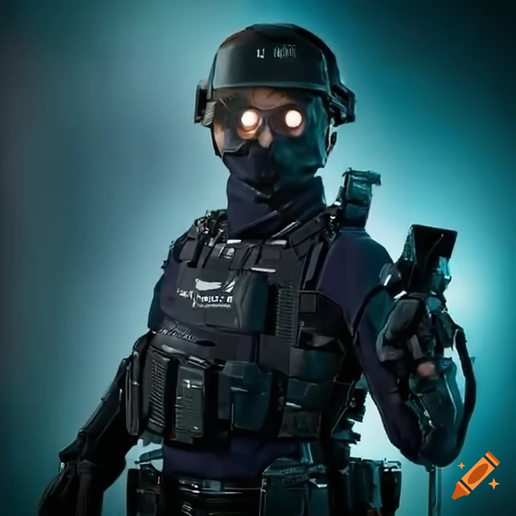 Image of a futuristic bank heist on Craiyon