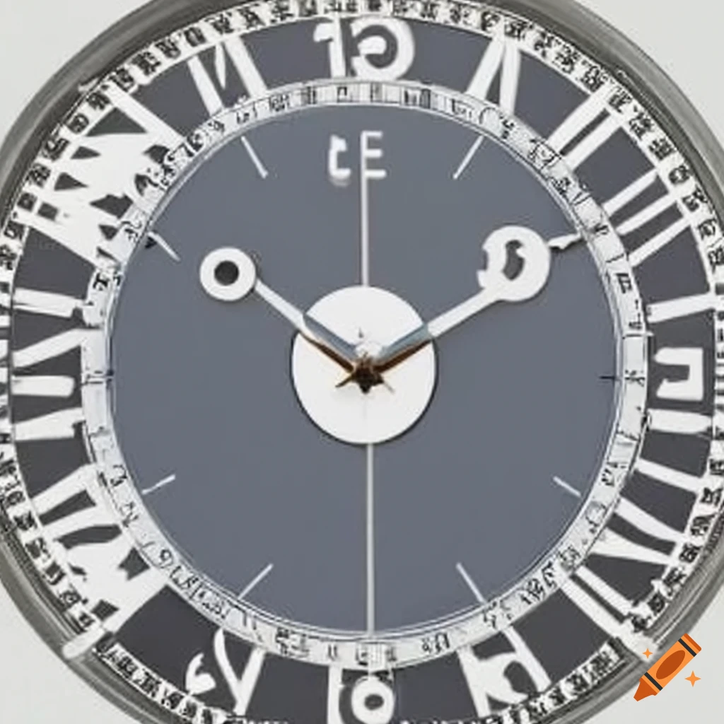 Conceptual illustration of system time change on Craiyon