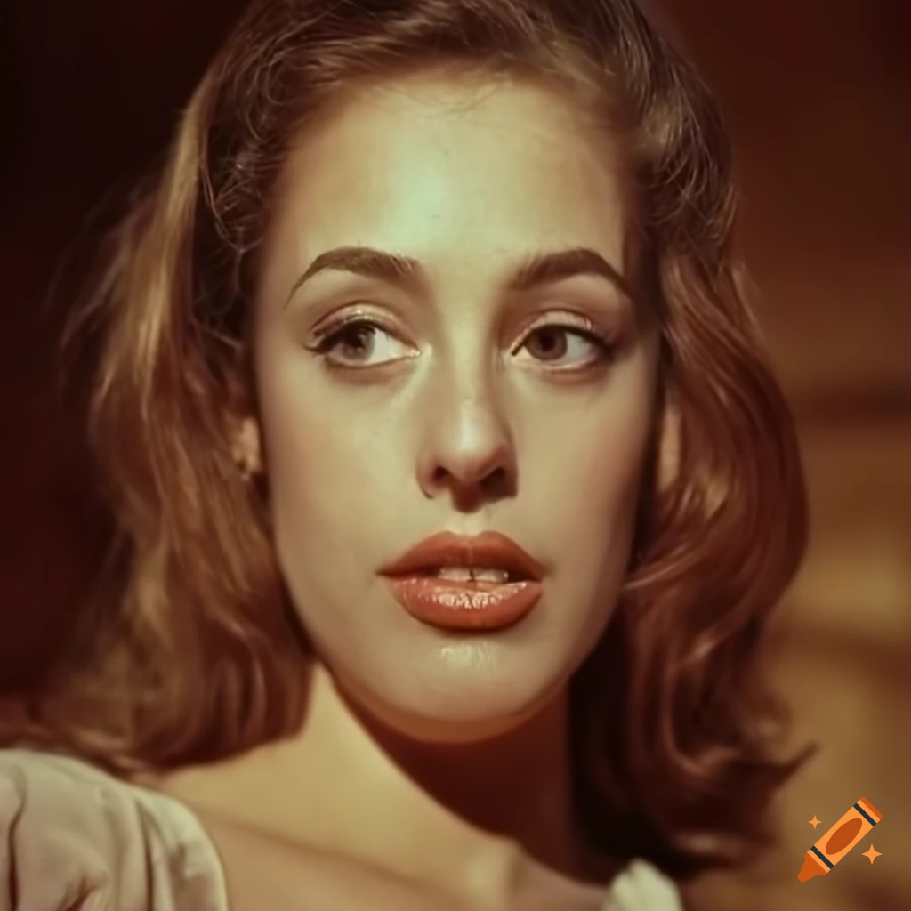 Close-up portrait of a stunning young woman on Craiyon