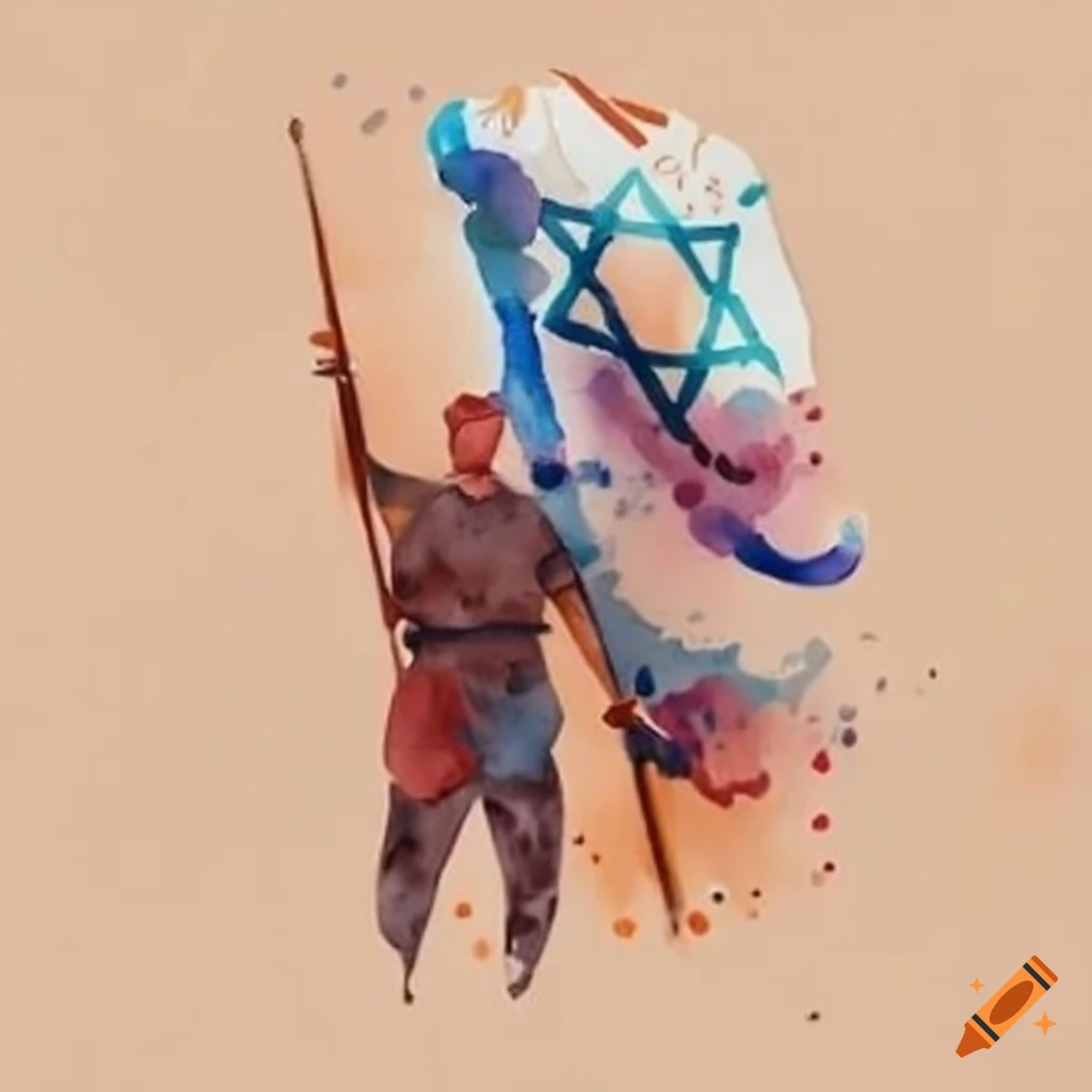 Image depicting a joyful celebration of victory in israel on Craiyon