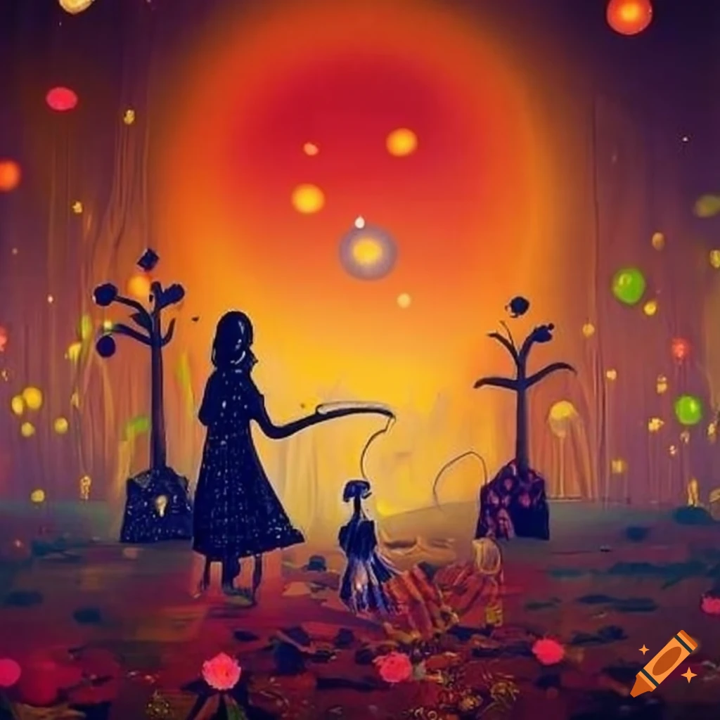 Whimsical illustration from a groovy realm on Craiyon