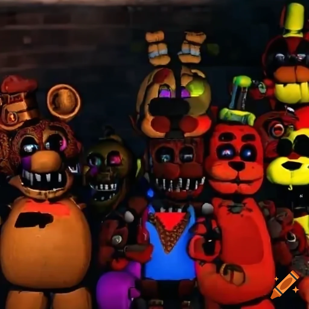 Glitch art inspired by fnaf