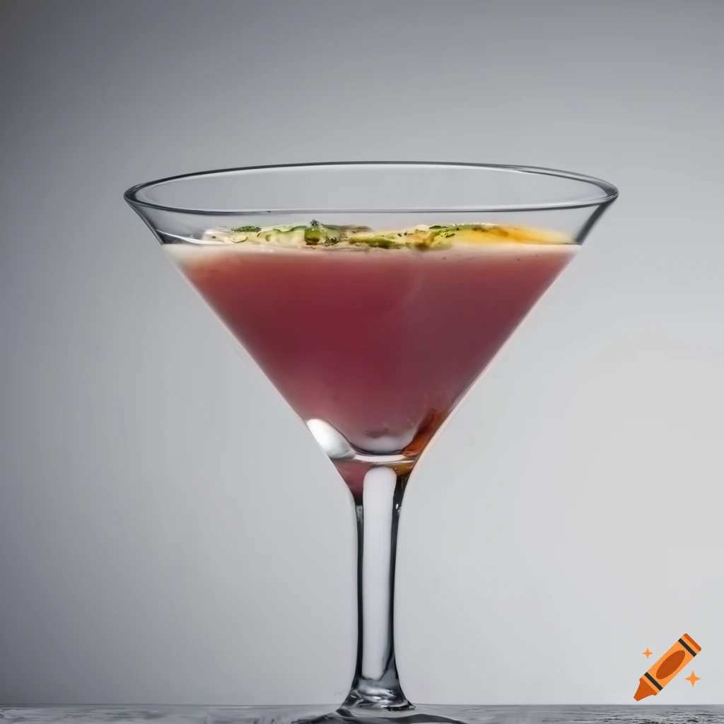 Psychedelic dragon around a cocktail drink on Craiyon