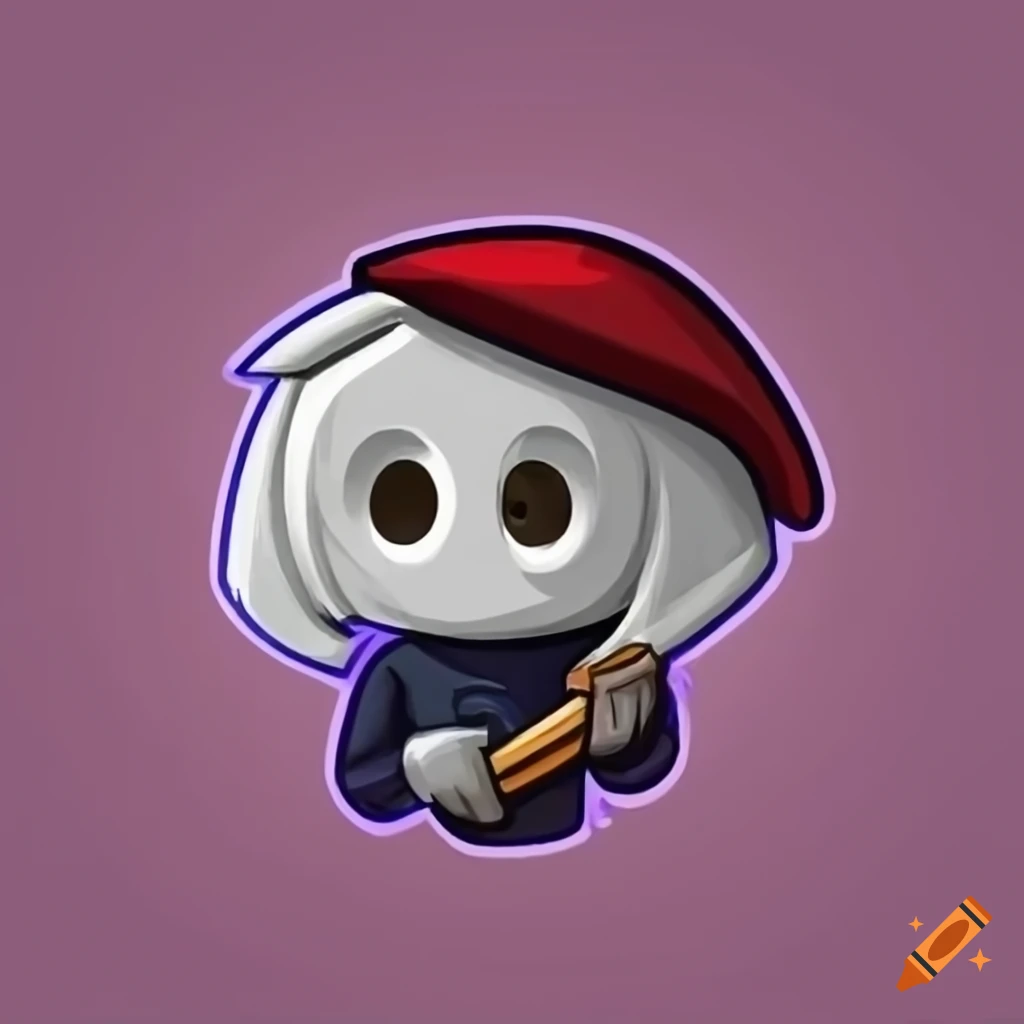 Discord mascot with a beret and baguette on Craiyon