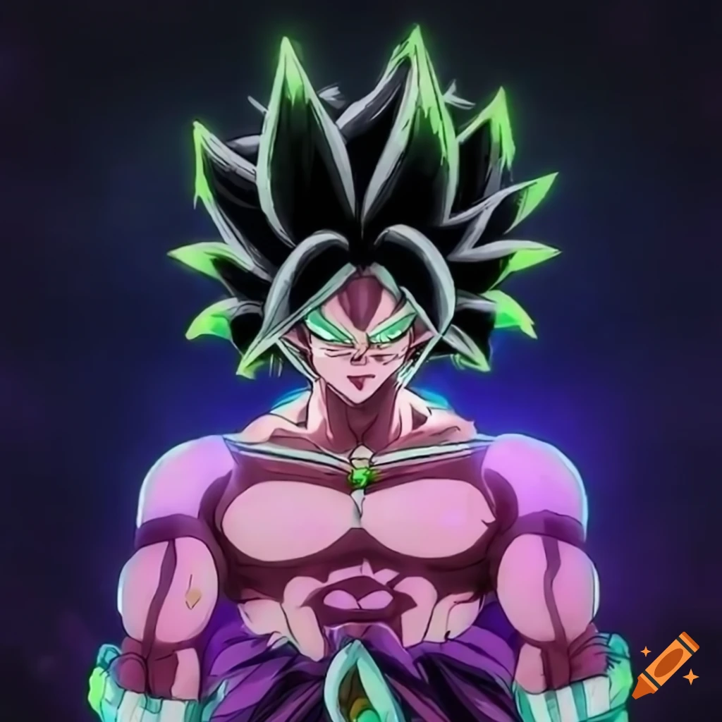 Glow-in-the-dark zetman and broly action figures on Craiyon