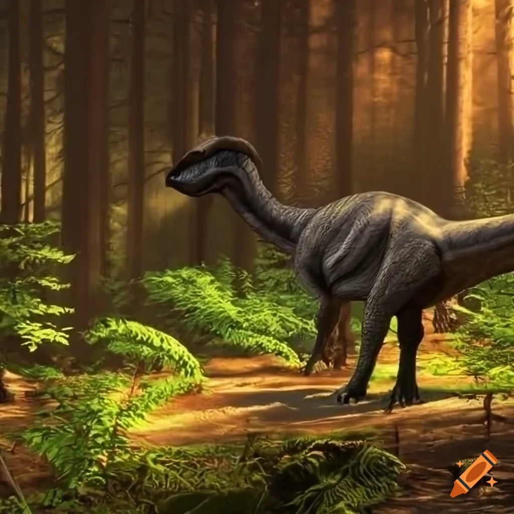 Pachycephalosaurus dinosaurs with quail color pattern walking on rocky ...