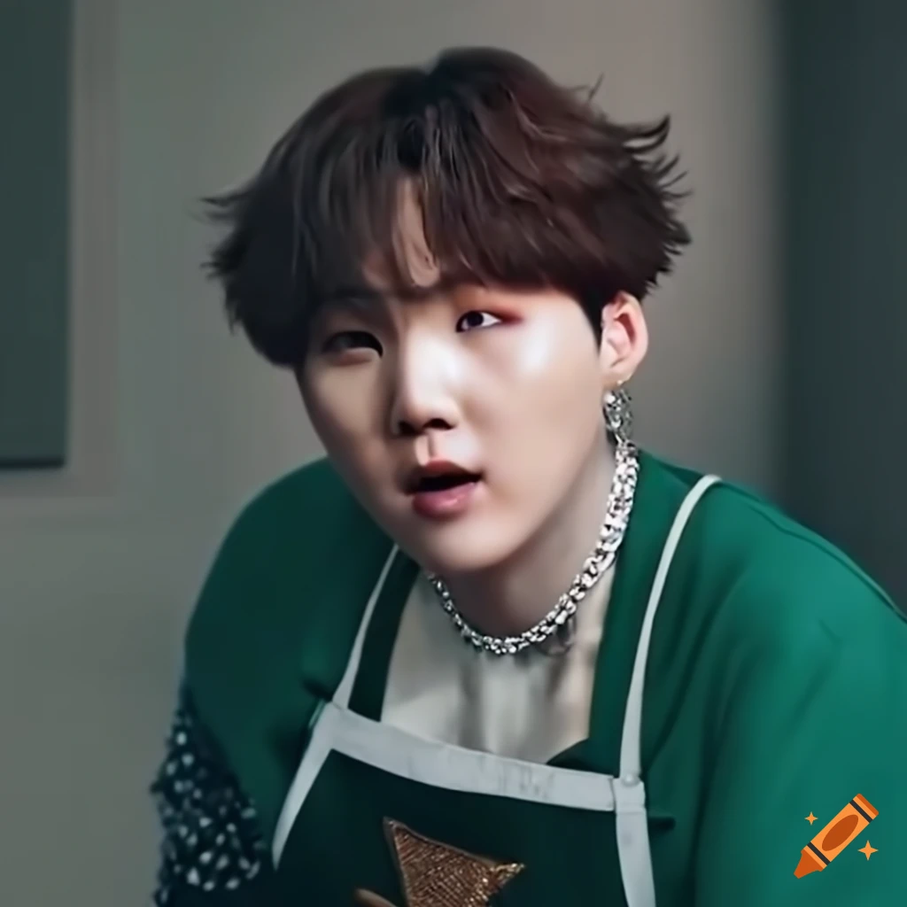 Suga, young singer on Craiyon