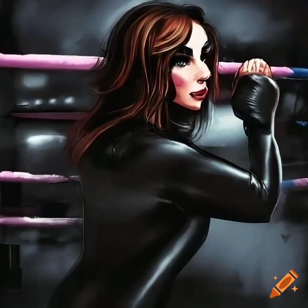 Comic book style art of a woman boxing on Craiyon