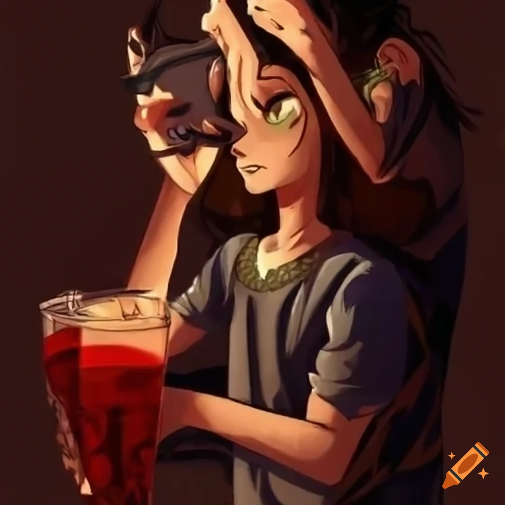 Character of a drunk mario