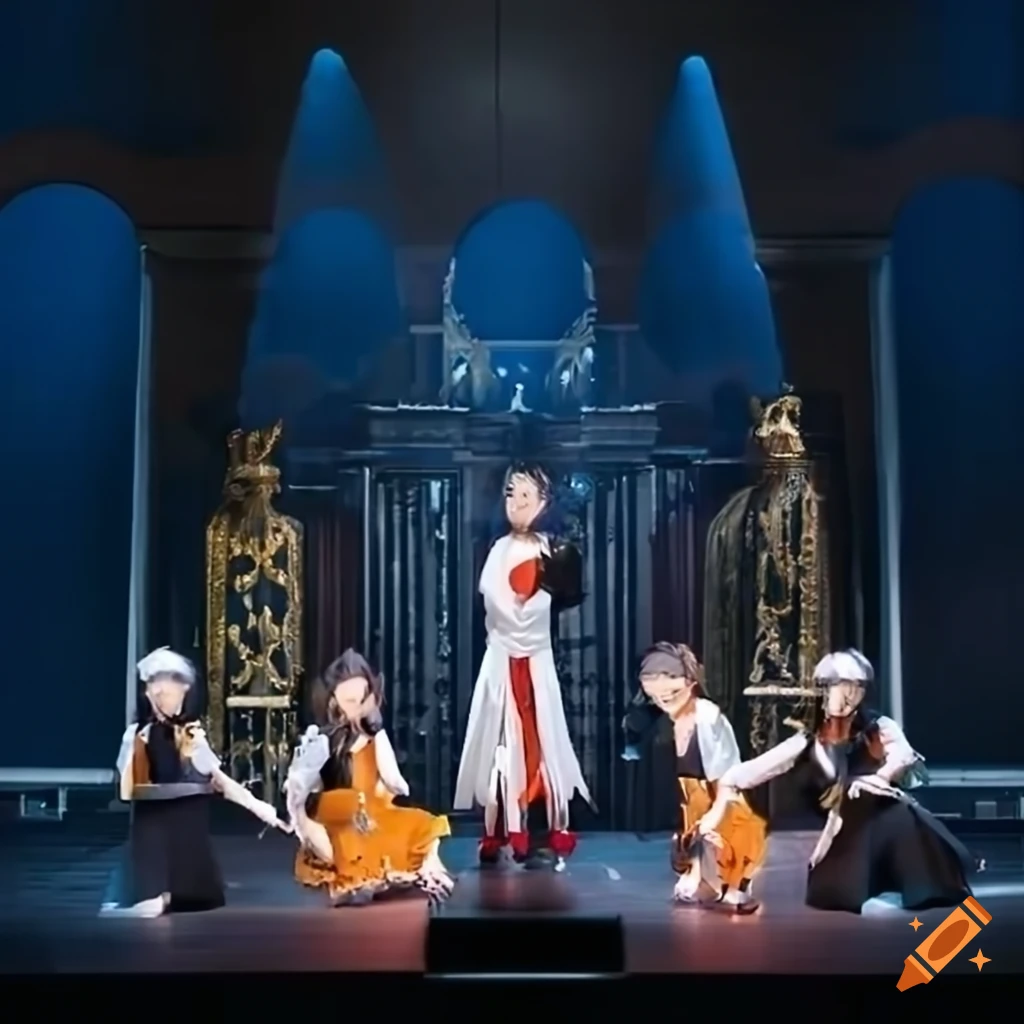 Wide view of a musical performance on Craiyon