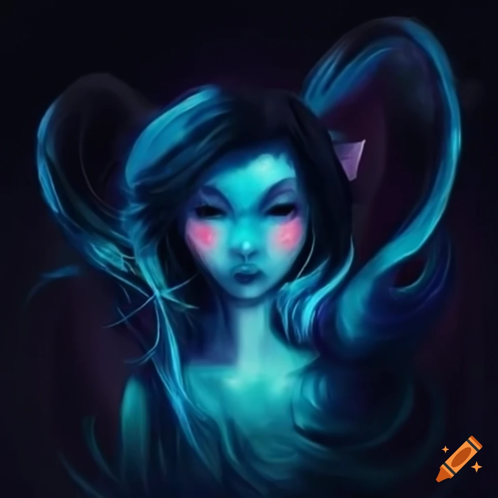 Cute banshee illustration on Craiyon