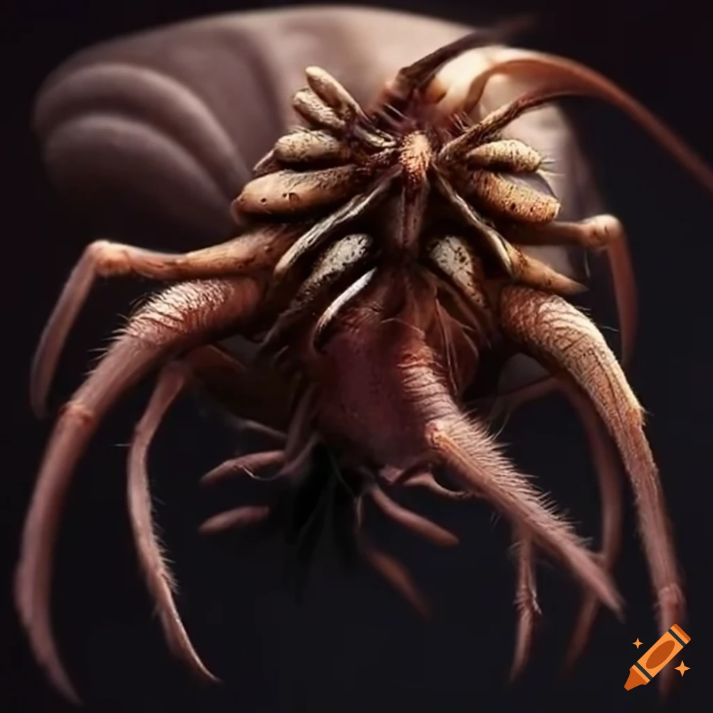Image of a sleepy horse spider creature
